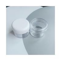 China 7ml 10ml PS Collar Clear Plastic Cream Jar for Industrial Cosmetic Packaging for sale