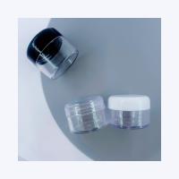 China 7ml 10ml PS Collar Clear Plastic Cream Jar for Industrial Cosmetic Packaging for sale