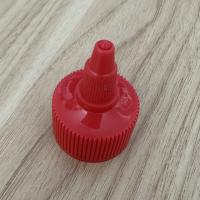 China 28/410 Squeeze Bottle Cap Red Dropped Twist Top Cap for Liqui Bottle Durable Design for sale