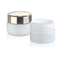 China Customized Logo Cosmetic Packaging 20ml PP Cream Jar with Sky Blue Lid Sample Provided Freely for sale