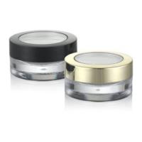 China Collar Material PS 2.5ml 3ml Round Jar for Portable Cream Direct for sale