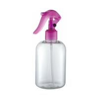 China Garden 350ml Plum Square Plastic PE Bottle with 28/410 Hand Sanitizer Lotion Pump for sale