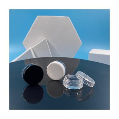China Custom Order Round Shape 2.5g 3g 5g Cosmetic Containers Plastic PS Cream Jars for Eye Shadow Eye Cream for sale