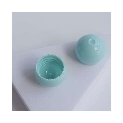 China 18/410 Non-Refillable Luxury Parfum Round Perfume Bottle with Color Ball Shape Cover for sale