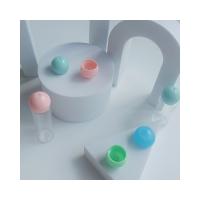 China 18/410 Non-Refillable Luxury Parfum Round Perfume Bottle with Color Ball Shape Cover for sale