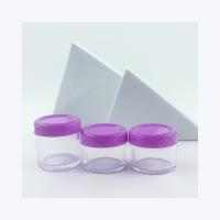 China Stamping Printing Handling 20ml Clear Plastic Acrylic Cosmetic Cream Jar Packaging for sale