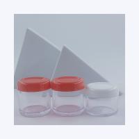 China Stamping Printing Handling 20ml Clear Plastic Acrylic Cosmetic Cream Jar Packaging for sale