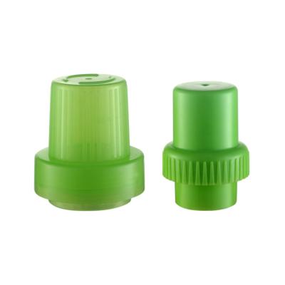 China 36mm 58mm PP Plastic Laundry Detergent Measuring Cap Green Bottle Cap for 48/400 Bottles for sale
