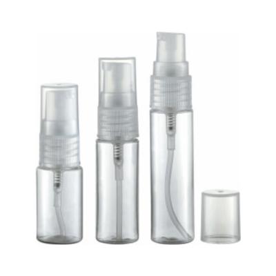 China 10ml 15ml 20ml PET Plastic Bottle Transparent Sprayer Bottle for Screen Printing for sale