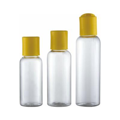 China Body Lotion 30ml 50ml 60ml Custom Color PET Collar Material Transparent Plastic Bottle for sale