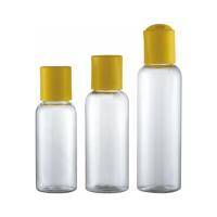 China PET Transparent Plastic Bottles with Child Resistant Flip Top Cap 25ml/30ml/50ml for sale