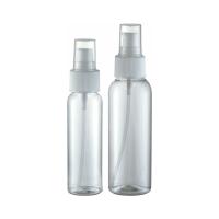 China Industrial Cosmetic Clear PET Bottle 30ml 50ml with Fine Mist Sprayer and Custom Color for sale