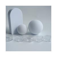 China PS Base Material 4ml Mini Cream Jar with Lid Portable Plastic Clear Jar Flower Shape for sale