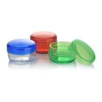 China Sample Provided Freely 10ml 15ml PET Plastic Cream Jar for Cosmetic Container for sale