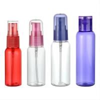 China Professional OEM 30ml 40ml 50ml 60ml PET Plastic Bottles with Pump Sprayer Flip Top Cap for sale