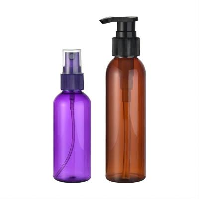 China Screen Printing Refillable PET Plastic Bottles for Personal Skin Care Cosmetic Packaging for sale
