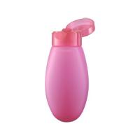 China PE Base Material Colorful Hand Cream Bottle 90ml PE Bottle with 22/410 Flip Top Cap Squeezable Bottle for sale
