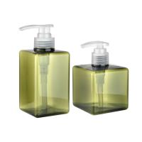 China Personal Care PETG Square Bottle with Lotion Pump 250ml 450ml 500ml Capacity for sale