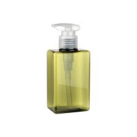 China Custom Color 250ml PETG Bottle Green Pump Bottle for Shampoo and Lotion for sale