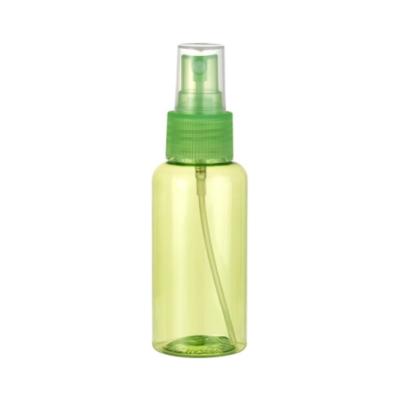China Customized 80ml PET Bottle Round Shoulder Plastic Clear Bottle with 24/410 Pump Sprayer for sale