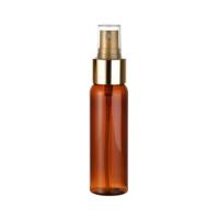 China Personal Care 60ml PET Plastic Amber Bottle with Refillable Sprayer Trigger for sale