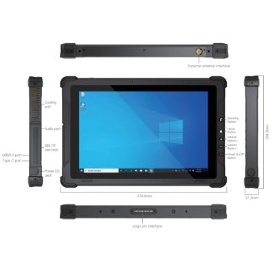 China Capacitive Screen 10 inch Industrial Tablet with IP65 Waterproof and Rear 8.0MP Camera for sale