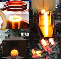 China Industrial Round Steel Ring Induction Heating Machine With Water Cooling System for sale