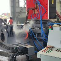 China Installed In Russia Nigeria Hydraulic Pipe Induction Bending Machine Big Bending Radius Hot Bender for sale