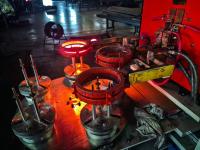 China Automatic Rotate Steel Ring Induction Heating Equipment For Hot Stamp for sale