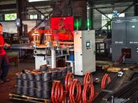 China Industrial Round Steel Ring Induction Heating Machine With Water Cooling System for sale