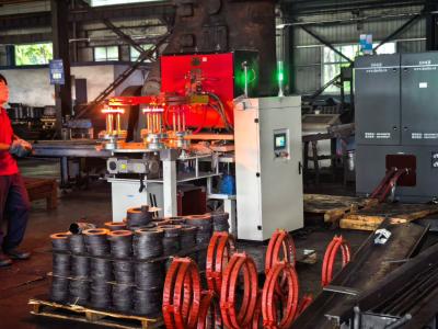 China Industrial Round Steel Ring Induction Heating Machine With Water Cooling System for sale