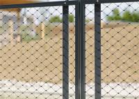 China High Flexibility 25x25mm Stainless Steel Rope Mesh Safety Staircase Net For Fence for sale