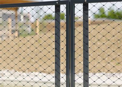 China High Flexibility 25x25mm Stainless Steel Rope Mesh Safety Staircase Net For Fence for sale