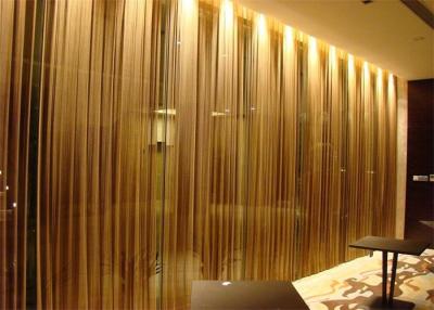 China 8*8mm Architectural Room Divider Cascade Coil Metal Drapery Window Curtain Screen for sale