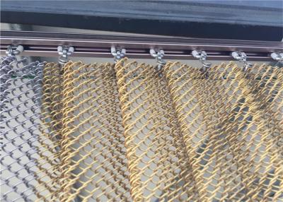 China Fireplace 6*6mm Metal Coil Drapery Flexible Home Decor for sale