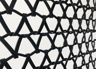 China 316l Stainless Steel Architectural Woven Mesh Metal Spiral For Exterior Facades for sale