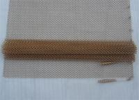 China 5x5mm Movable Mesh Screen Curtain Stainless Steel Decorative Wire For Hotel Window for sale