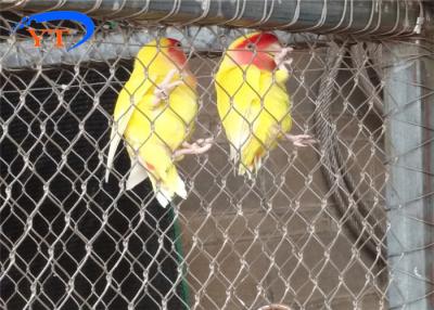 China 80x80mm Stainless Rope Animal Enclosure Mesh Webnet Ferruled Type 4.0mm for sale