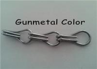 China Gunmetal Chain Link Curtain Fly Screen For Partition Divider 12x24mm for sale