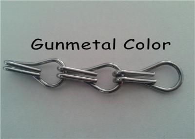 China Gunmetal Chain Link Curtain Fly Screen For Partition Divider 12x24mm for sale