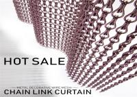 China Customized Chain Link Curtain Insect Metal Fly Screen Curtains Gold 90x210cm for sale