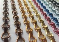 China Double Hook Aluminum Chain Link Fly Curtain 90*210cm In Gunmetal Color for sale