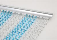China 1.7mm Metal Chain Link Door Curtain Aluminium Alloy Colorful Indoor Decoration for sale