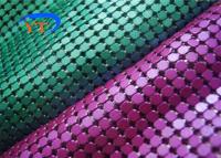 China Glittery Woven Aluminum Mesh Fabric Glomesh Metal Chain Mail Fabric 45*150cm For Clothing for sale