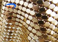 China 6mm Woven Metal Sequin Mesh Fabric 45*150cm For Table Cloth for sale