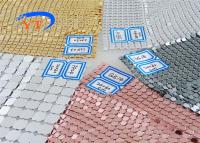 China Sequin Woven Metal Stainless Steel Mesh Fabric 6mm SGS for sale