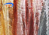 China Sequin Woven Metal Stainless Steel Mesh Fabric 6mm SGS for sale