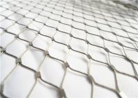 China Rhombus 1 X 19 Stainless Steel Rope Mesh 1.6mm Green Wall For Outdoor for sale