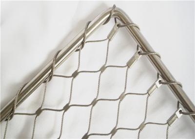 China 316L Decoration Stainless Steel Rope Mesh Garden Fence Wire Mesh 40mm for sale