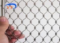 China Non Rust 1.6mm Stainless Steel Rope Mesh Ferrule Green Wall Garden Plant Trellis Netting for sale
